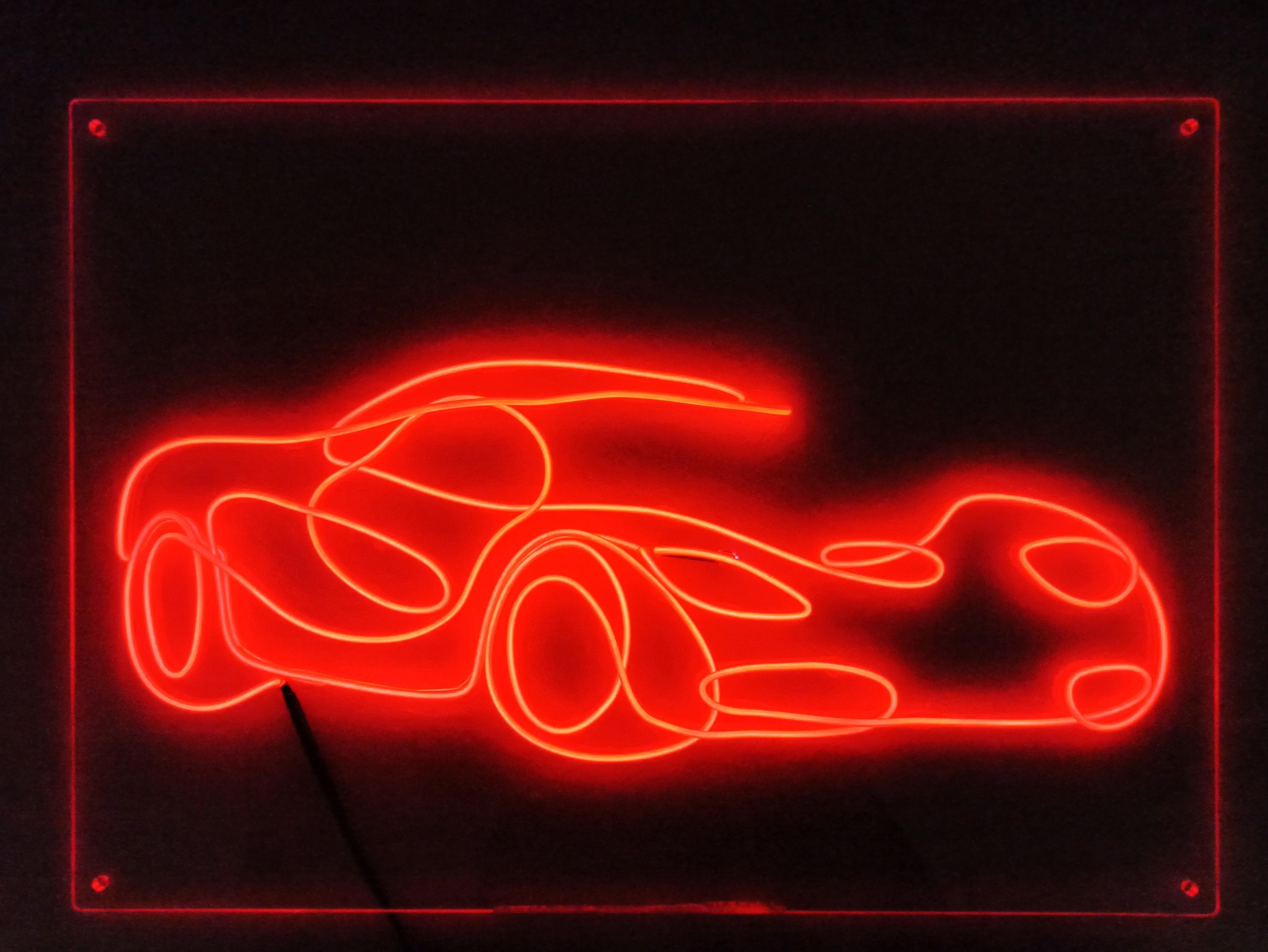 Sports Car Neon Sign, Garage El Wire Neon Light, Custom Car Neon Sign ...