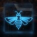 Elegant Bee Organic Honey Farm Wasp Insect Animal Shape Neon Sign ...