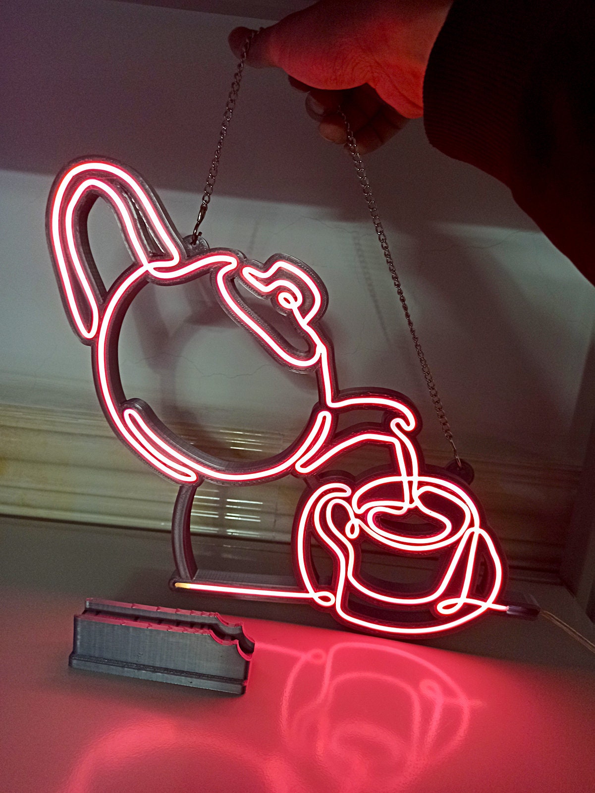 Tea Pot Tea Cup Neon Sign, Tea Neon Sign, Tea Pot Wall Art, Tea Pot Led ...