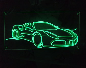 Race Car Neon Sign - Etsy