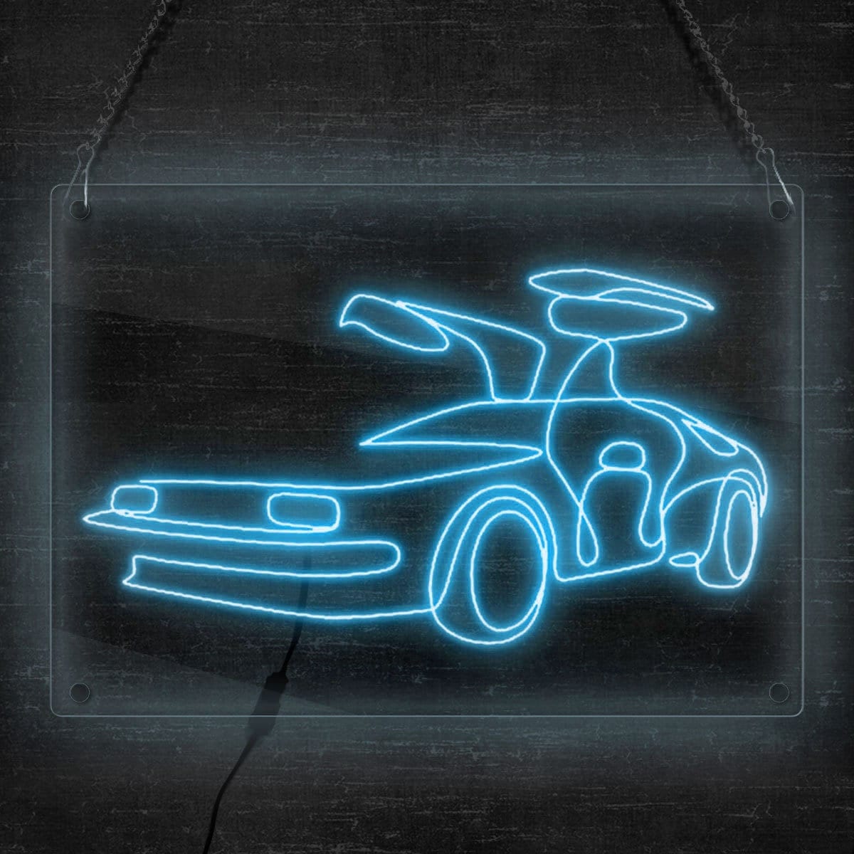 Sports Car Neon Sign, Garage El Wire Neon Light, Custom Car Neon Sign ...