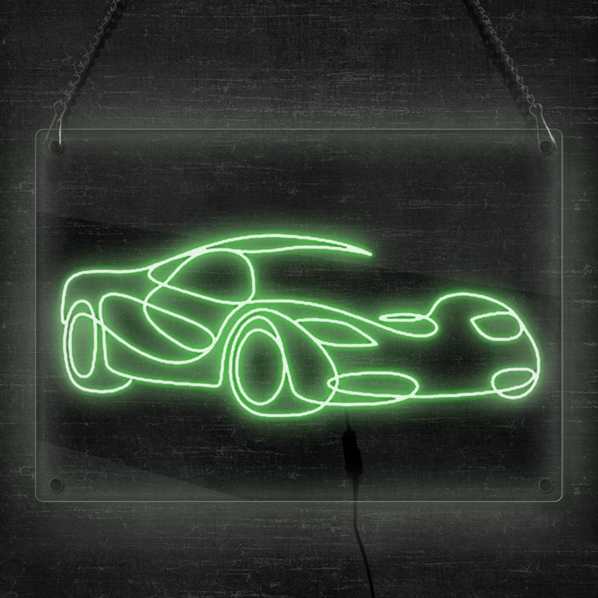 Sports Car Neon Sign, Garage El Wire Neon Light, Custom Car Neon Sign ...