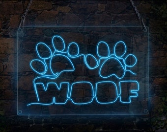 Woof Neon Sign - Etsy
