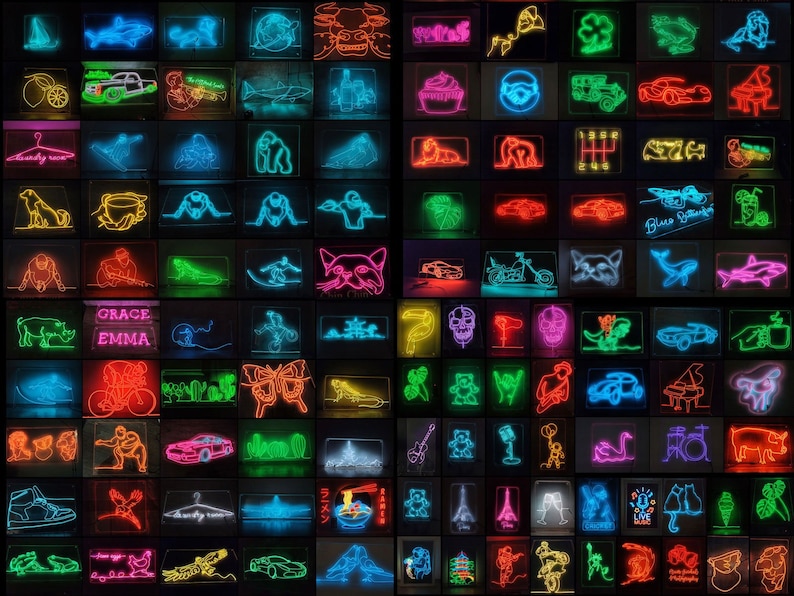 Hen Chicken Farm Eggs Neon Sign Theme Handmade EL Wire Neon - Etsy