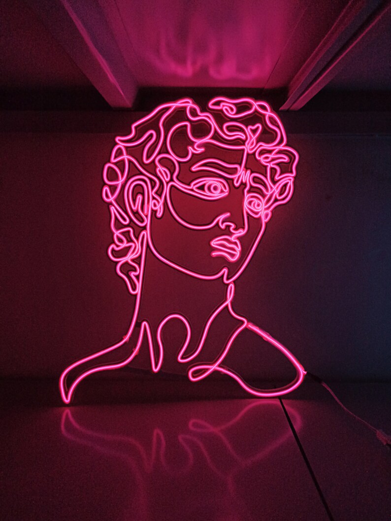 Ancient Greek Sculptures EL Wire Neon Light, Greece Mythology Statues ...