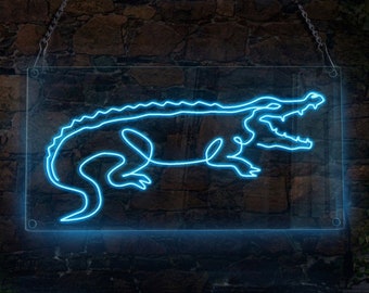 Alligator Neon Sign - Etsy