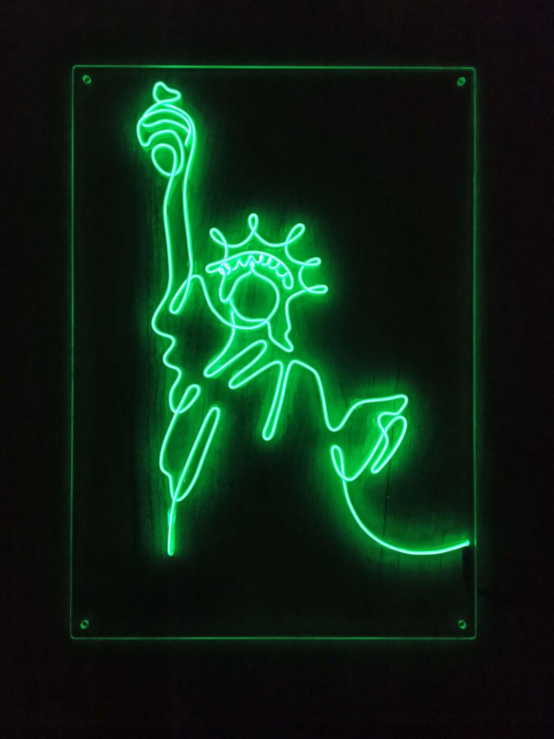 11.7 Inch16.5 Inch American Architecture Statue of Liberty Neon Sign ...