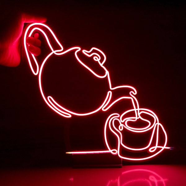 Neon Tea Sign - Etsy