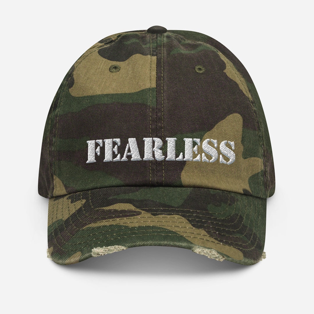 Fearless Distressed Baseball Cap - Etsy