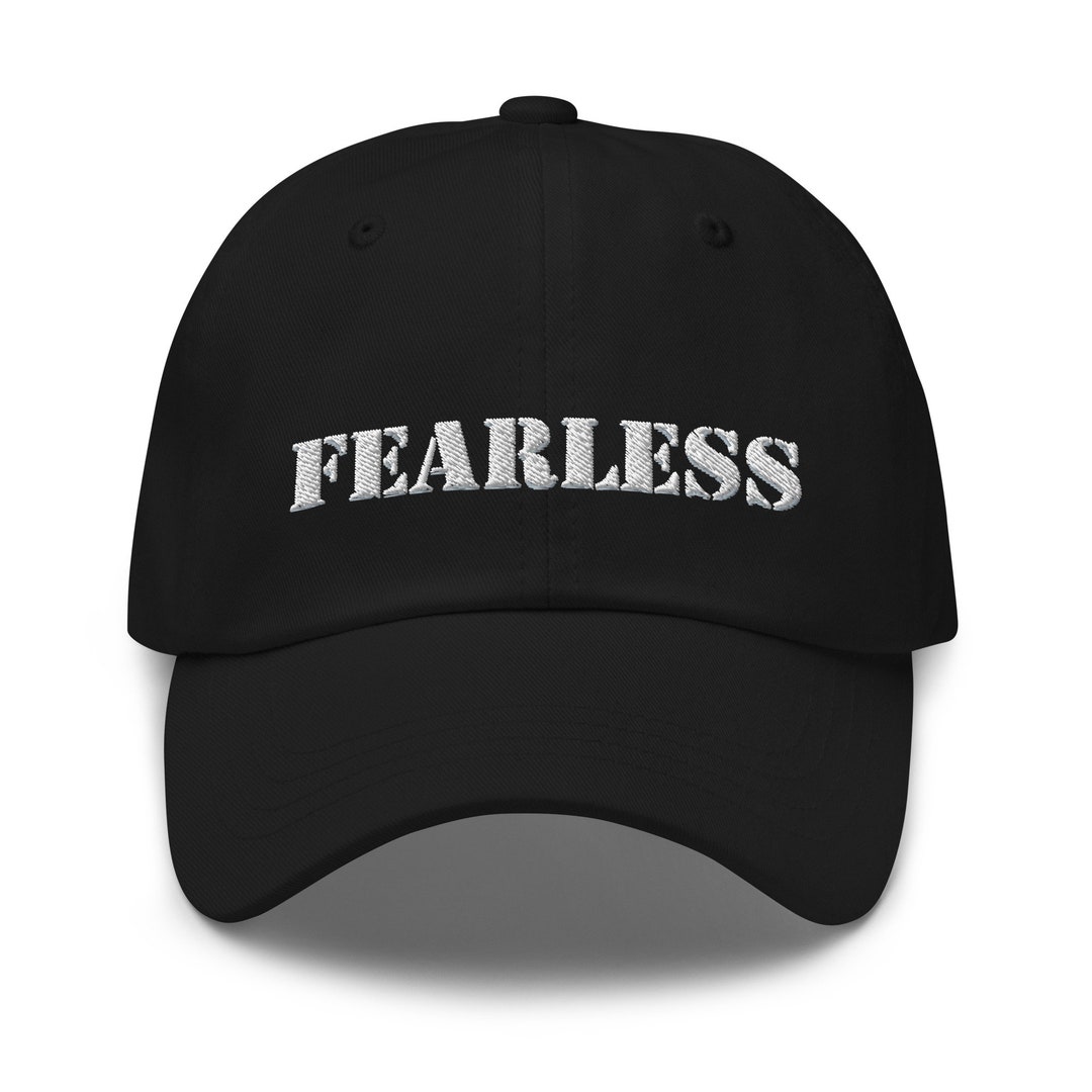 Fearless Embroidered Cotton Baseball Cap - Etsy