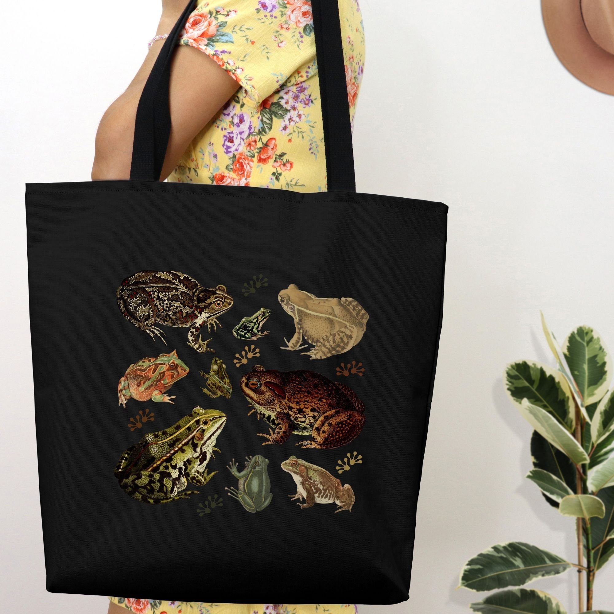 Cottagecore Frog Bag Frog Tote Bag Frog Bag Canvas Tote - Etsy