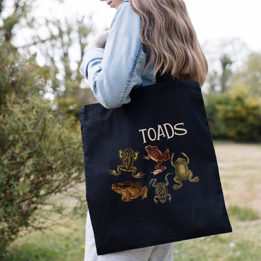 Cottagecore Toad Bag, Toad Tote Bag, Toad Bag, Canvas Tote Bag, Toad ...