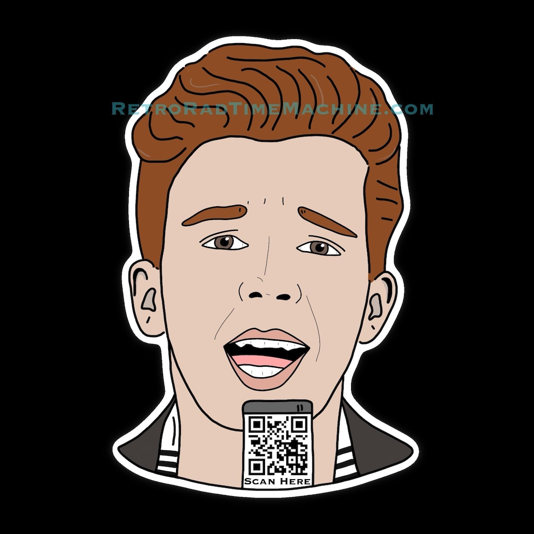 Rick Roll Vinyl Sticker - Etsy