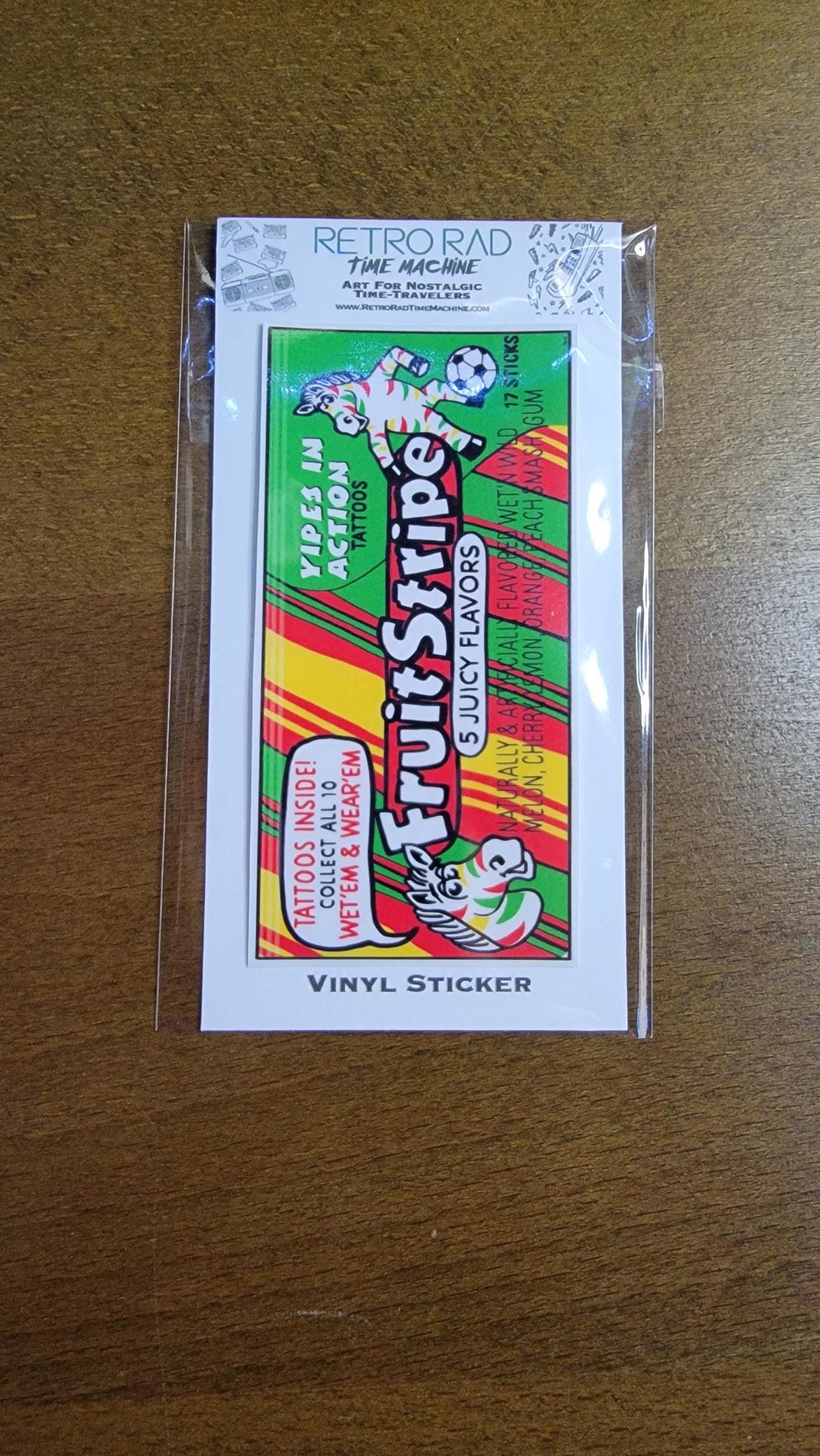 Fruit Stripe Gum Vinyl Sticker - Etsy