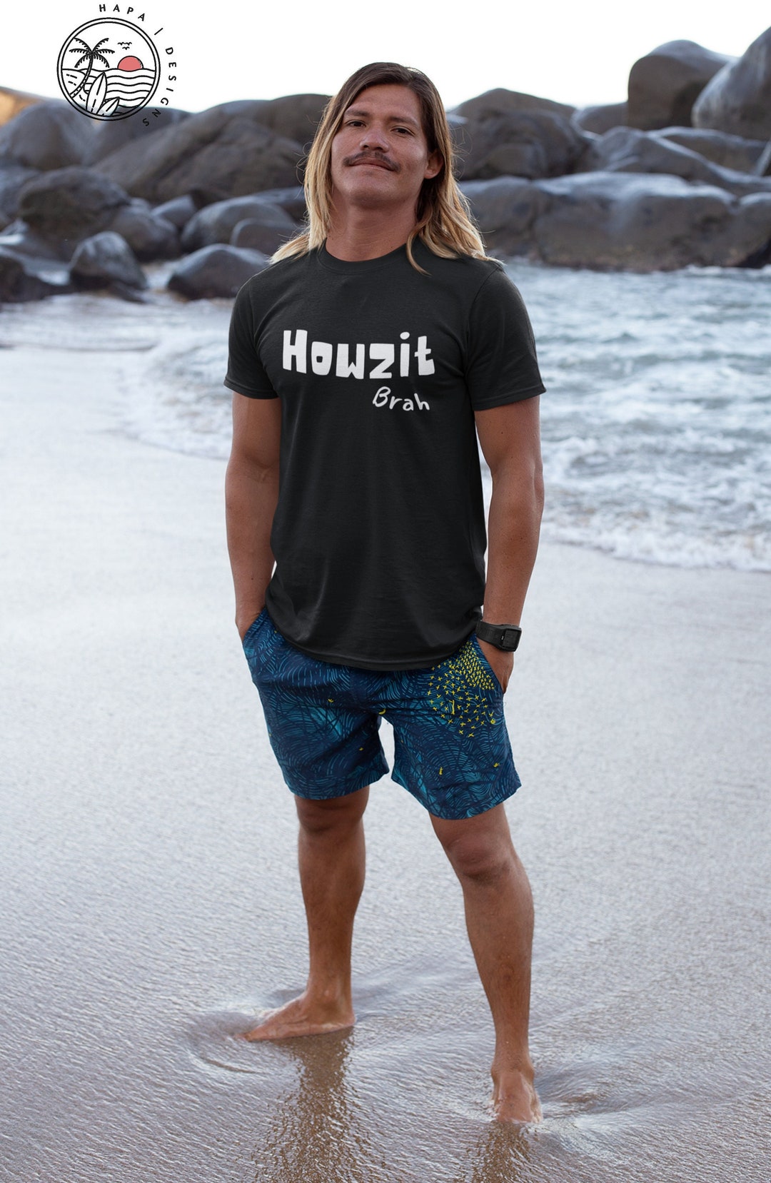 Howzit Brah T-shirt: Hawaiian Pidgin Slang, Aloha Shirt - Etsy