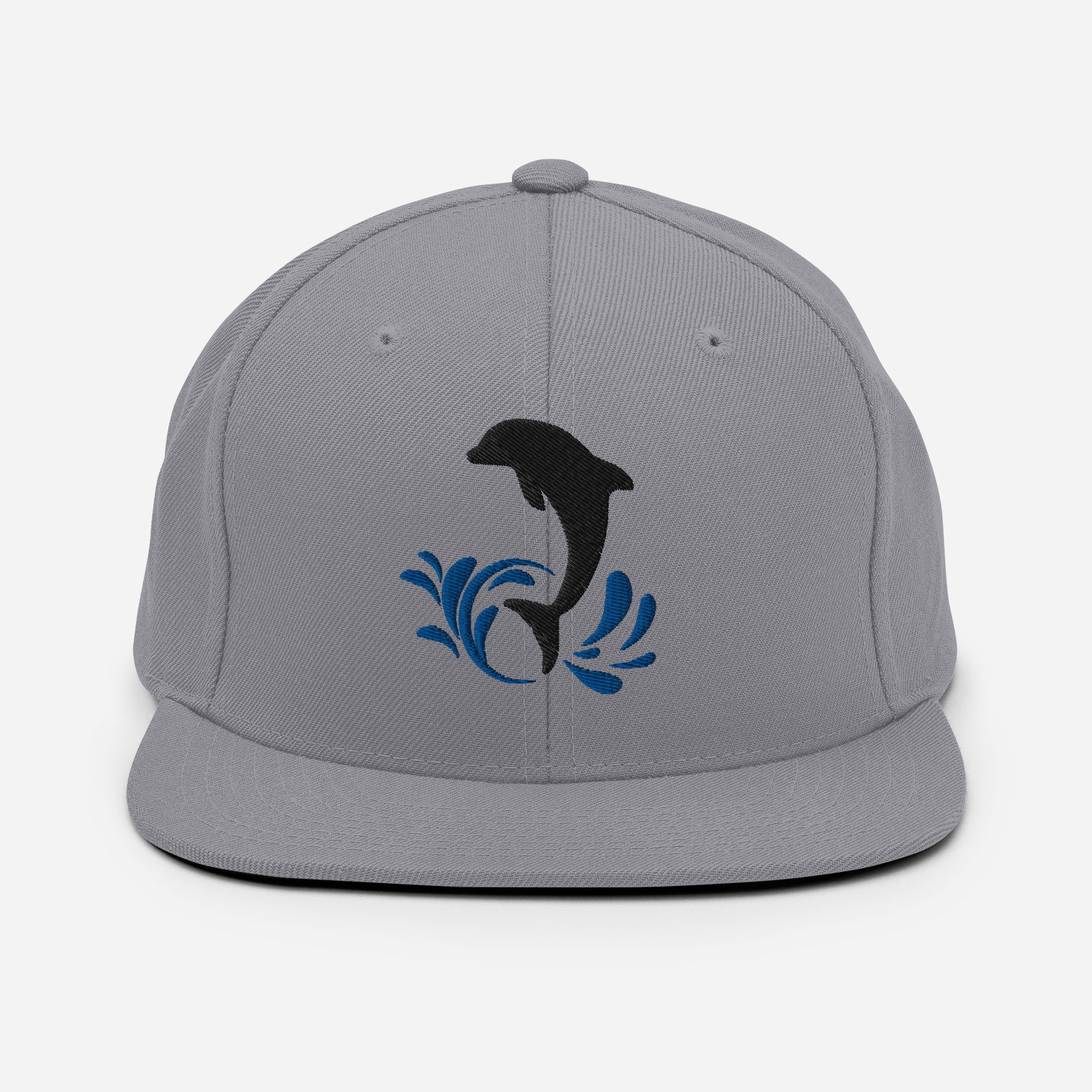 Embroidered Dolphin Snapback Hat: Ocean Sea Creature Baseball Cap - Etsy