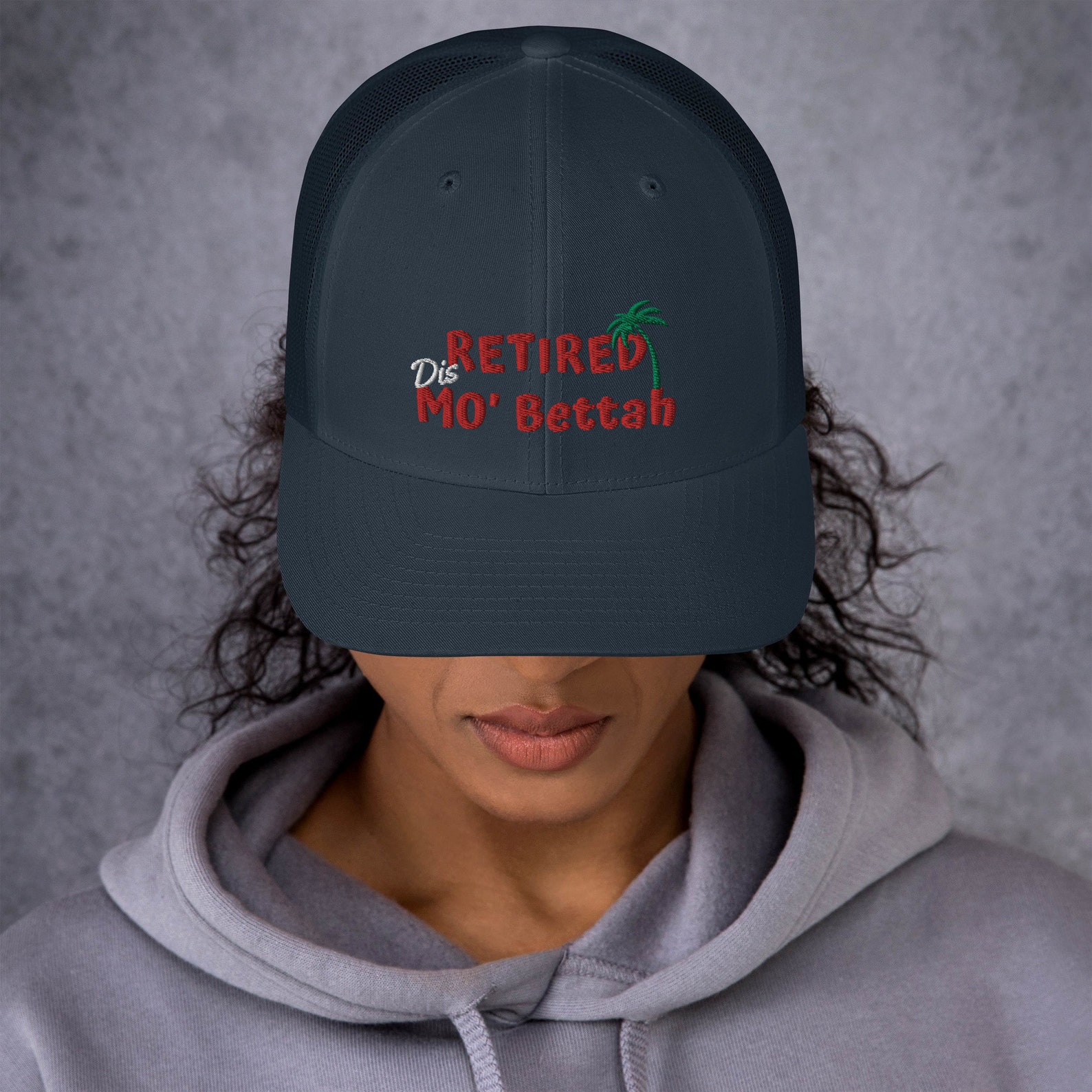 Embroidered Retirement Trucker Cap: Hawaiian Pidgin Mo' Betta - Etsy