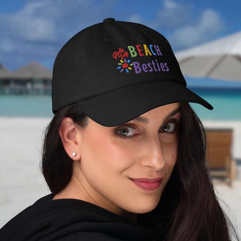 Besties Girls Trip Embroidered Dad Hat, Girl Tribe Weekend Getaway ...
