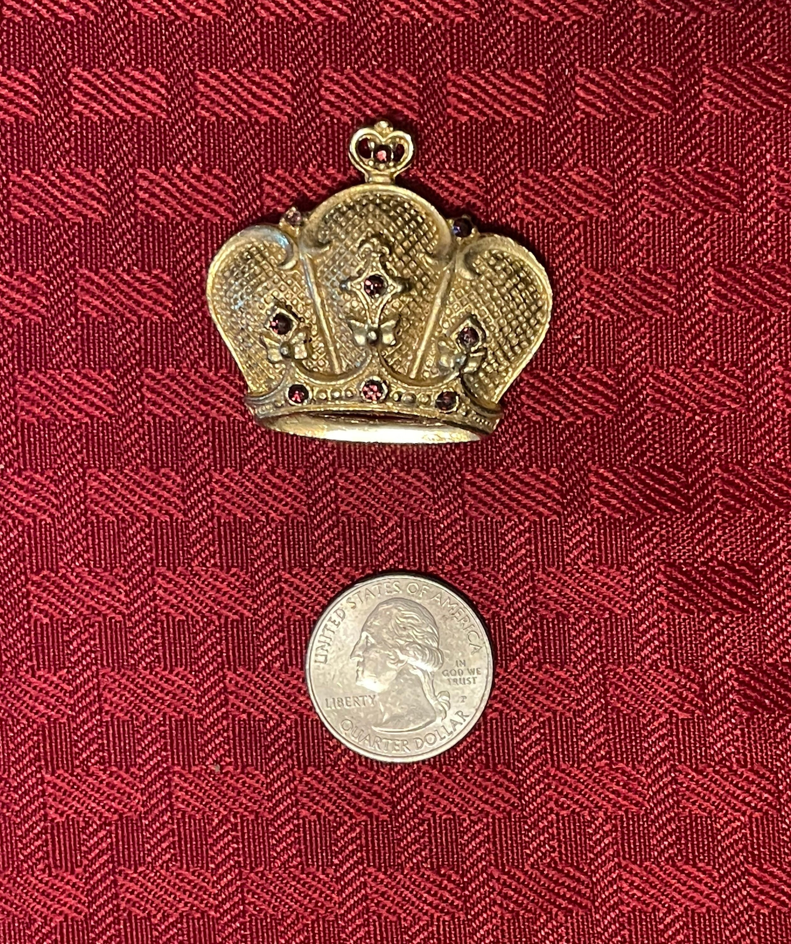 Princess Crown Brooch Vintage a Royal Crown Pin Gold Tone - Etsy