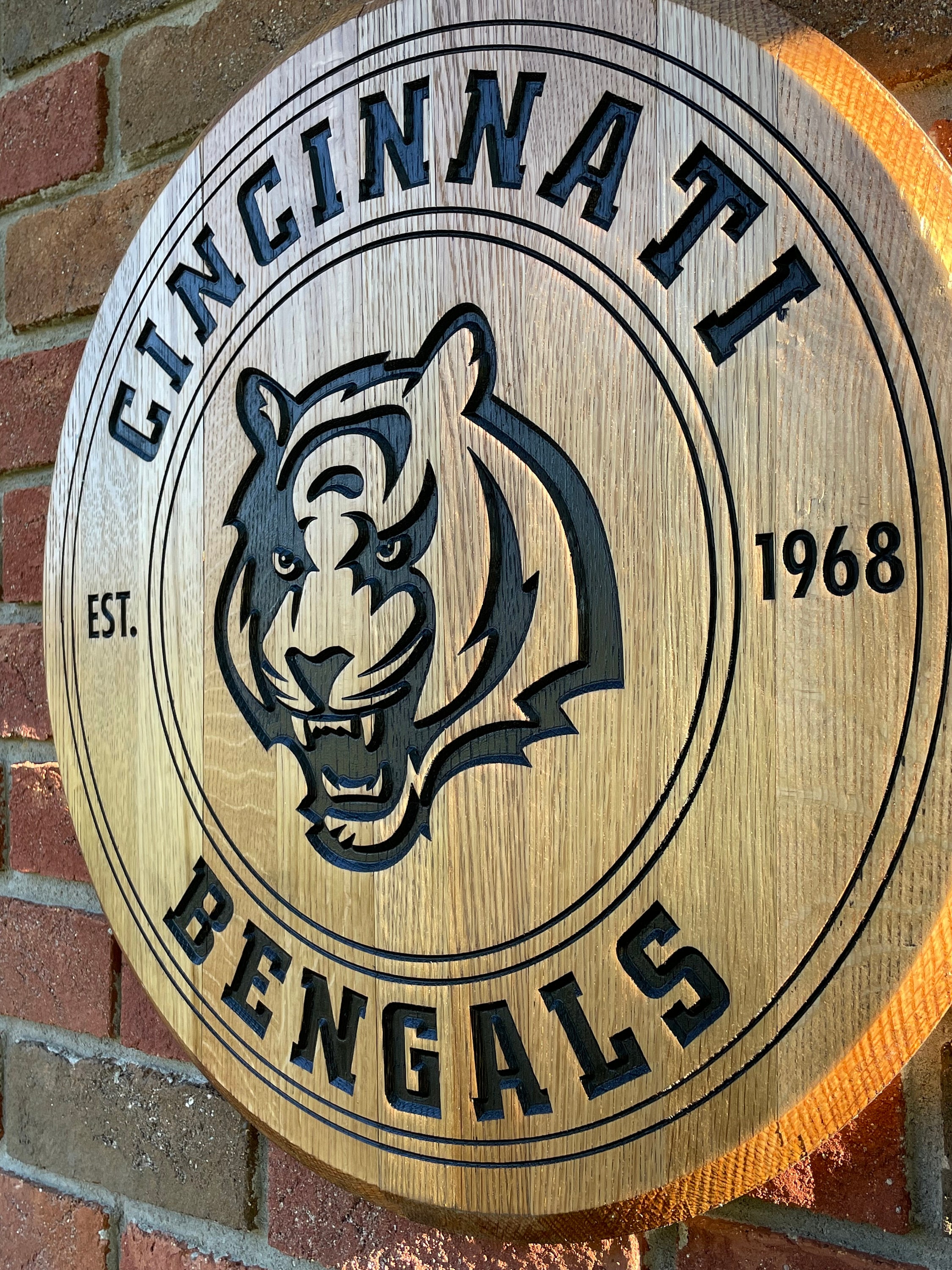 Cincinnati Bengals Bourbon Barrel Head - Etsy