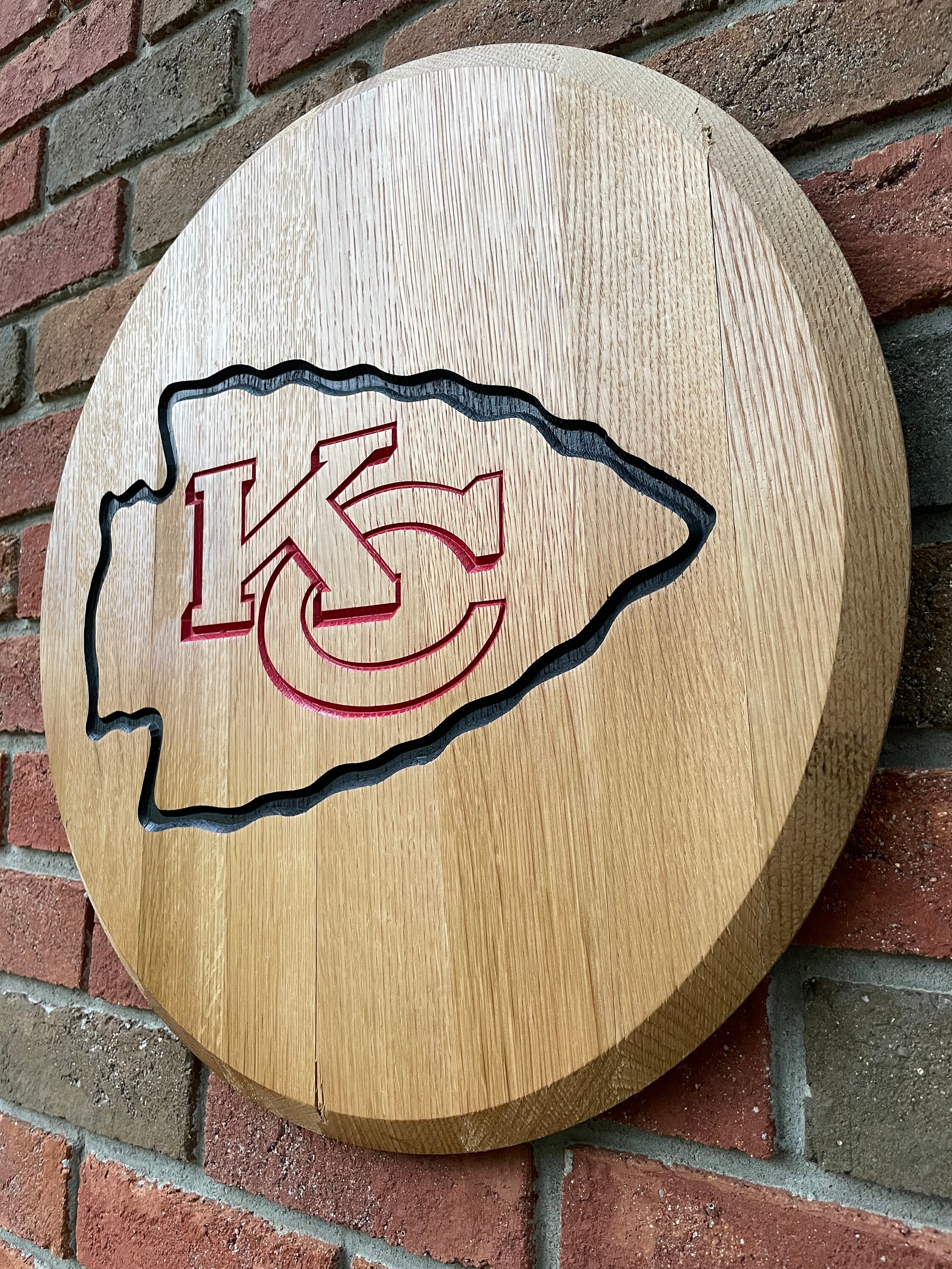 Kansas City Chiefs Bourbon Barrel Head - Etsy