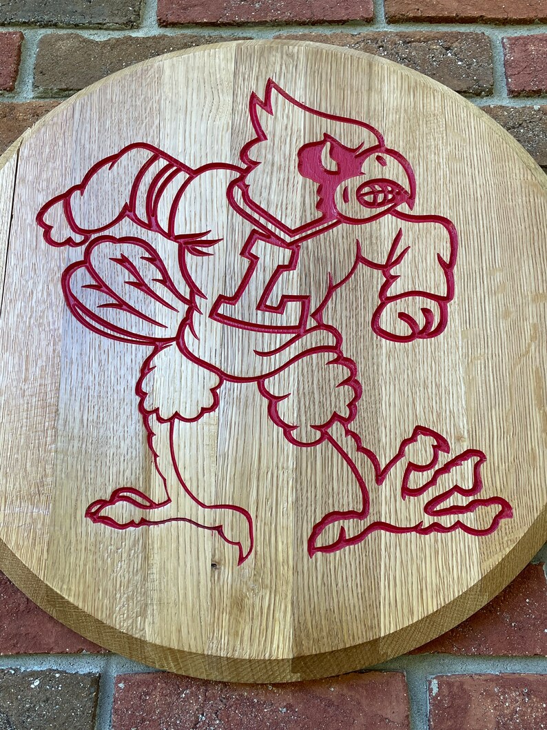 Louisville Cardinals Barrel Head Sign - Etsy