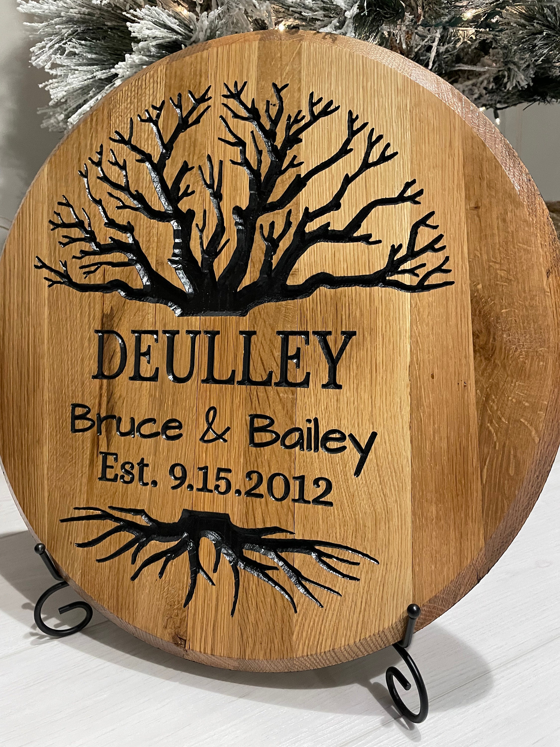 Customized Bourbon Barrel Head Sign Wedding/anniversary Gift - Etsy