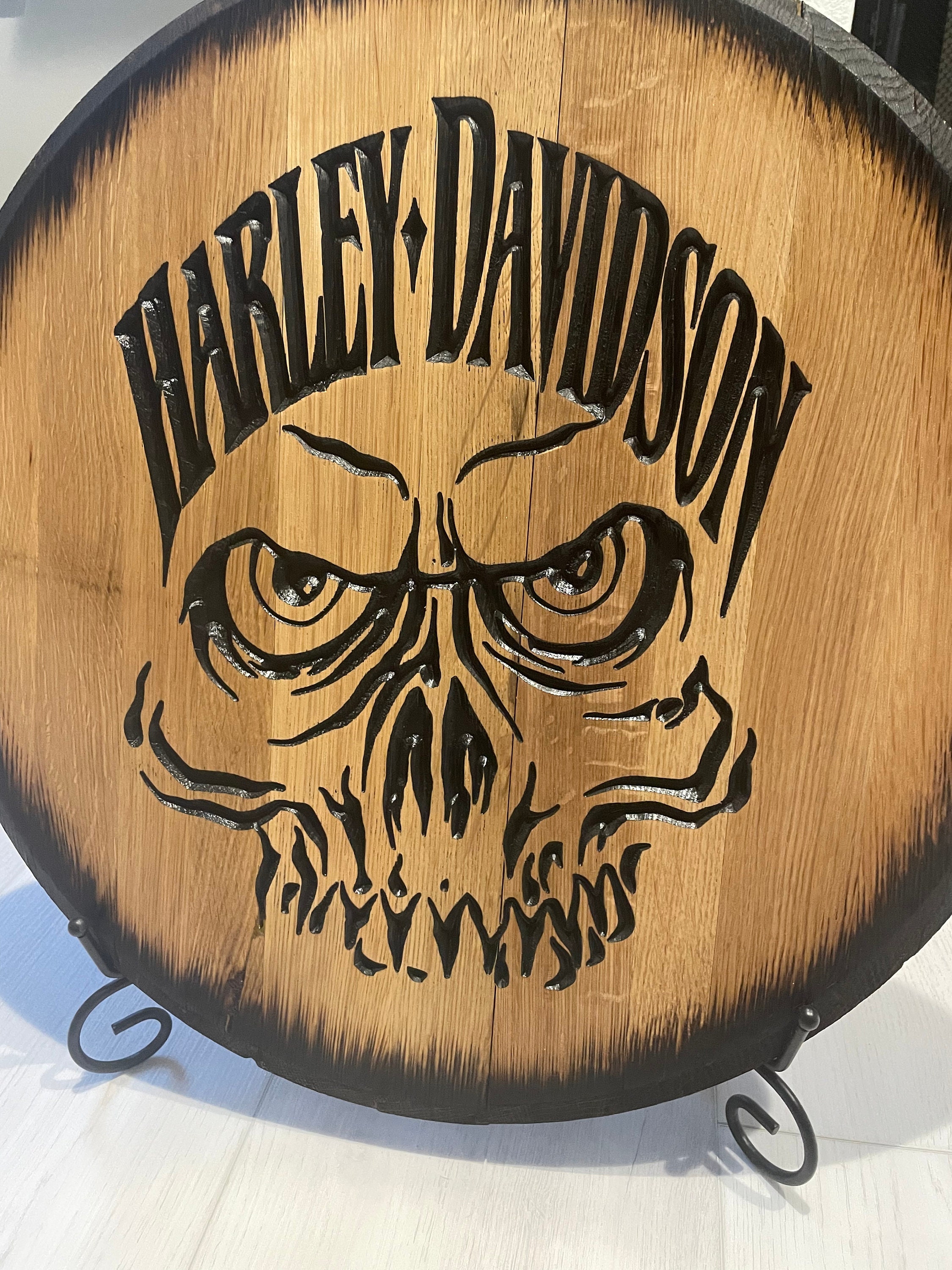 Harley Davidson Barrel Head Sign - Etsy