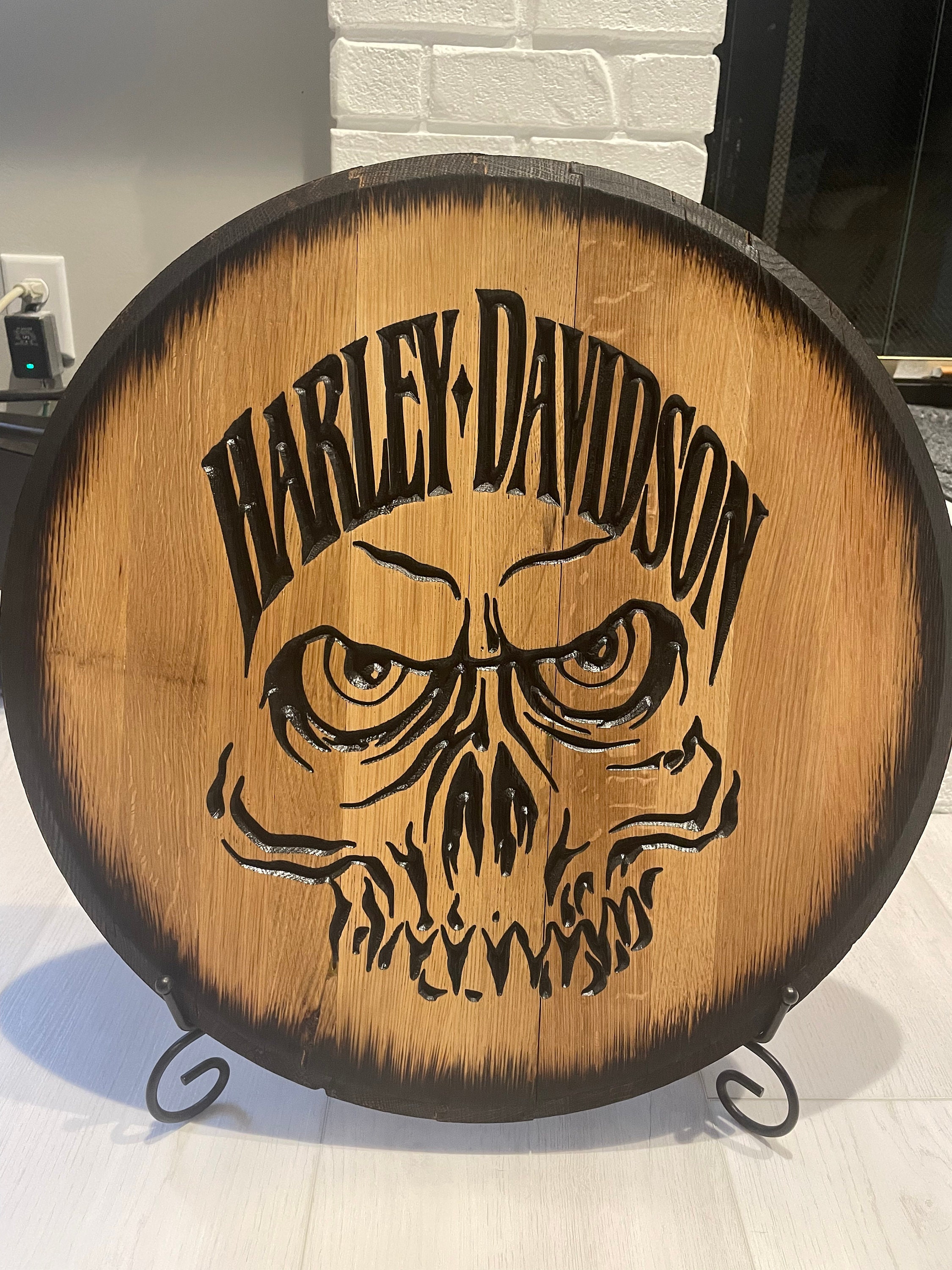 Harley Davidson Barrel Head Sign - Etsy