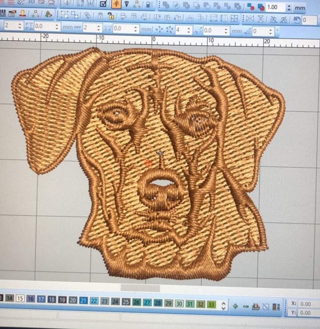 Embroidered Rhodesian Ridgeback Dog Cocktail Linen Napkins, Embroider ...