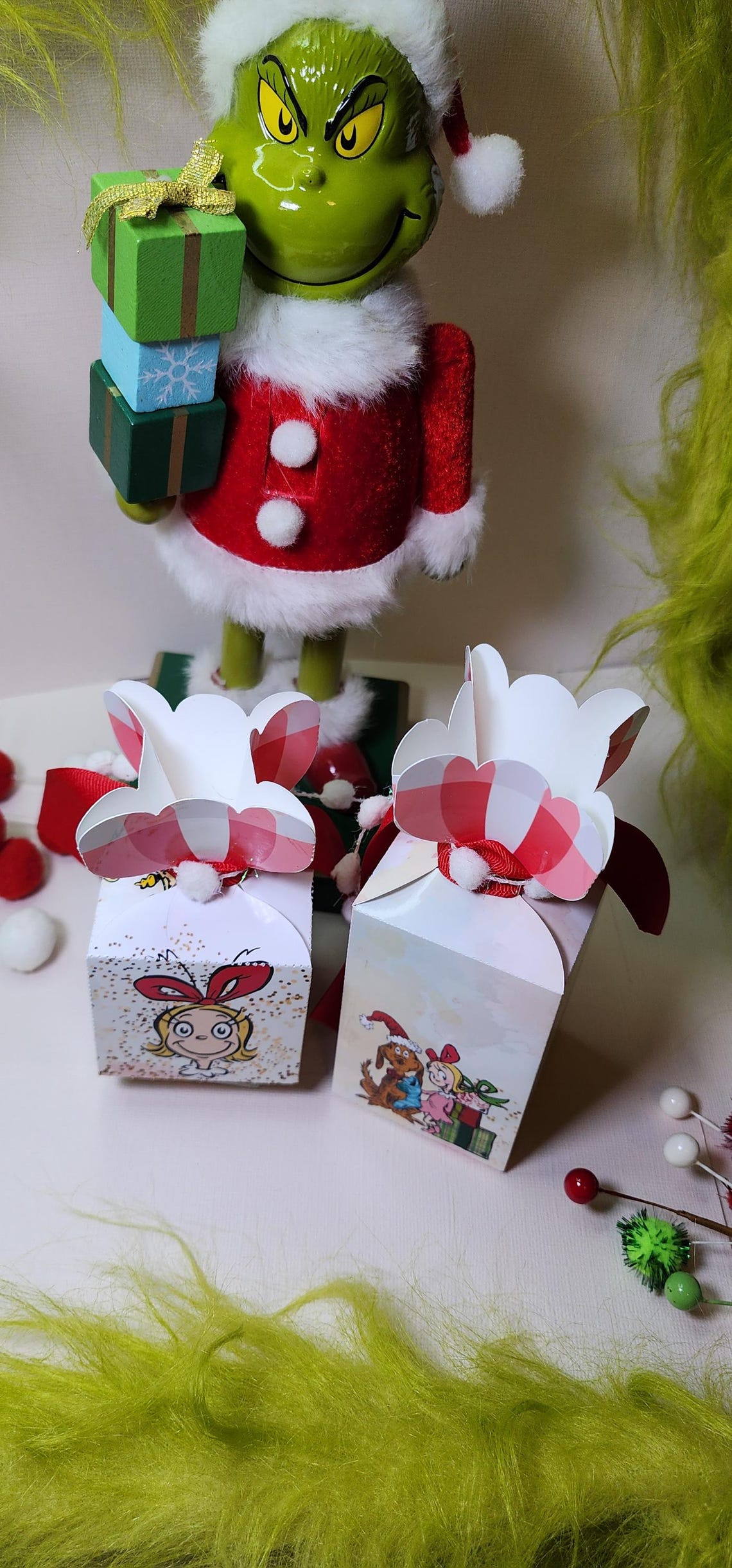 Mean One Favor Boxes, Favor Boxes for Kids, Kids Table, Candy Boxes ...