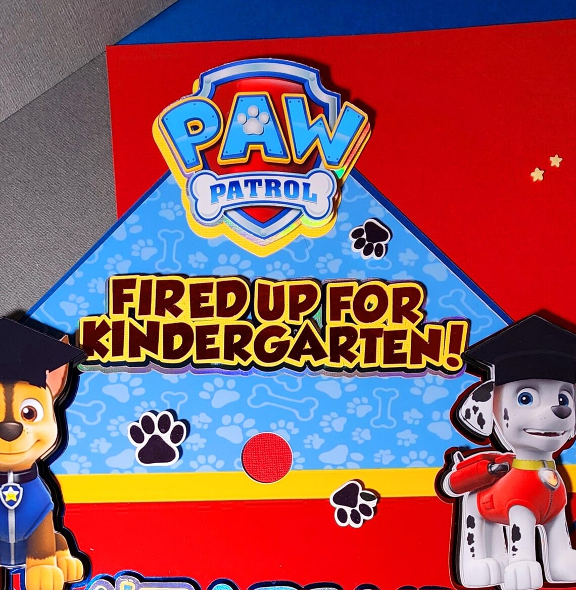 Personalized Paw Patrol Graduation Cap Cover: Kindergarten Promotion - Etsy