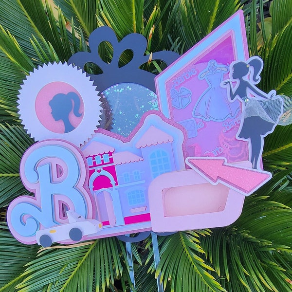 Barbie Happy Birthday Cake Topper - Etsy