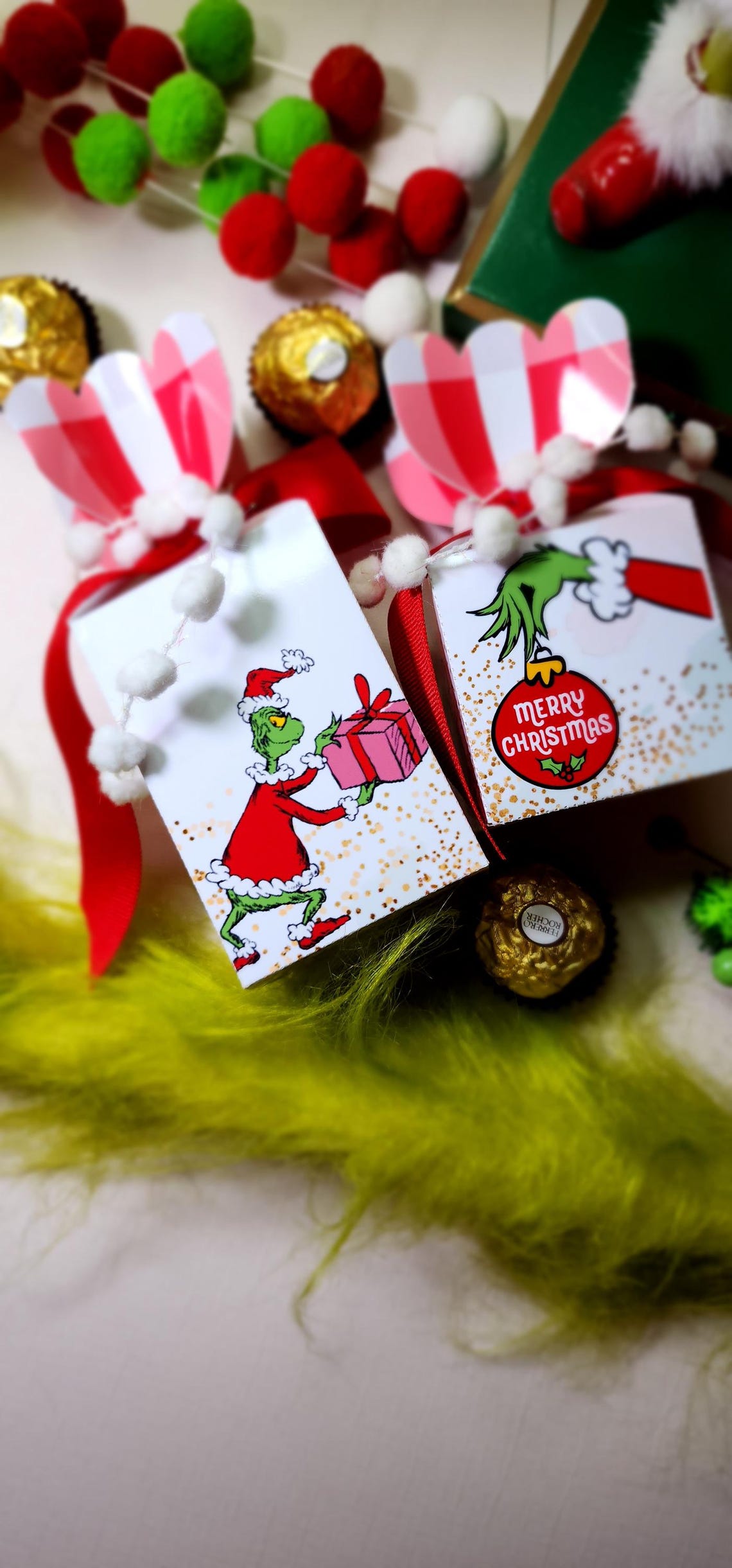 Mean One Favor Boxes, Favor Boxes for Kids, Kids Table, Candy Boxes ...