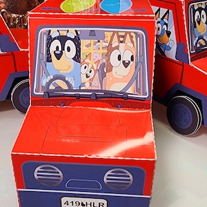 Blue Dog Favor Boxes, Printed Goodie Boxes, Custom Made Favor Boxes ...
