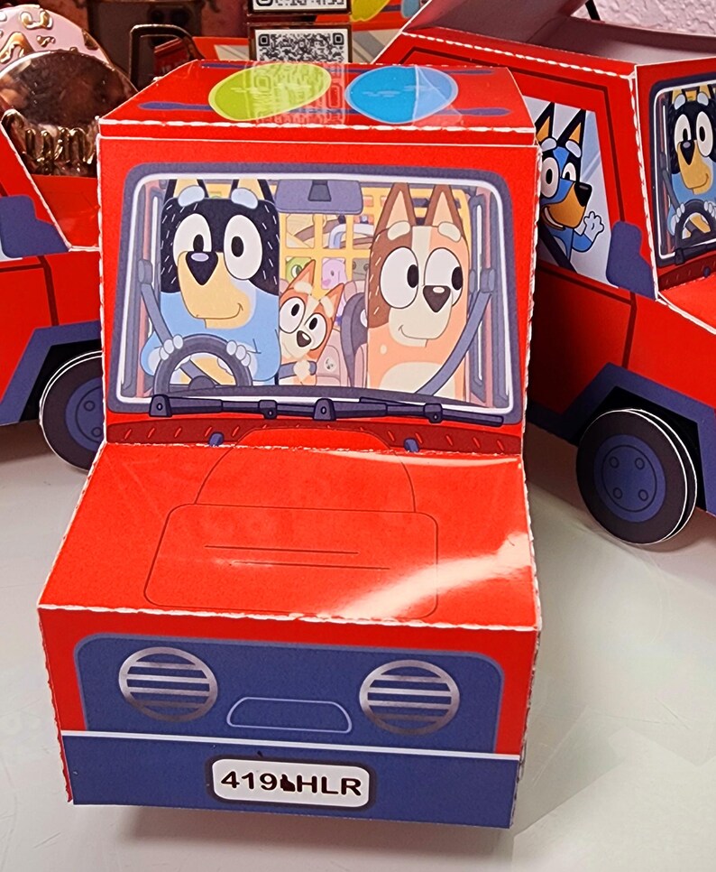 Blue Dog Favor Boxes, Printed Goodie Boxes, Custom Made Favor Boxes ...