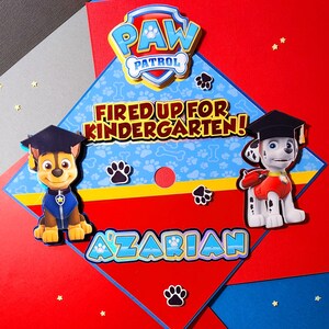 Kindergarten Promotion Cap Cover | Graduation Cap Cover | Paw | Pup ...