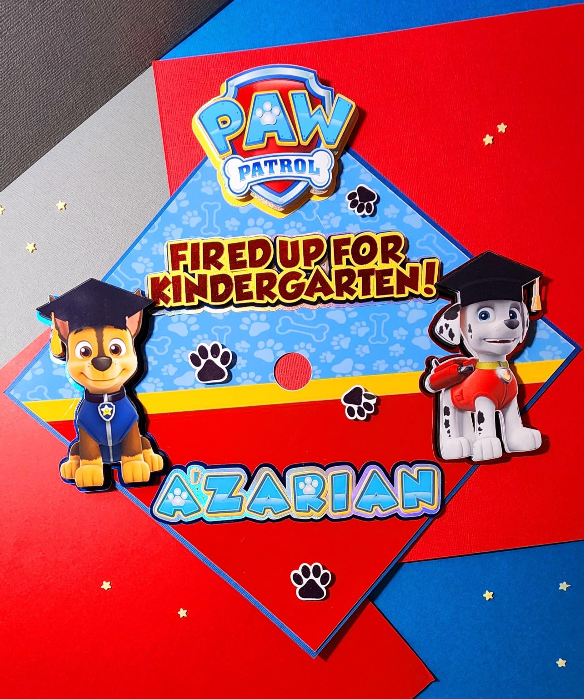 Personalized Paw Patrol Graduation Cap Cover: Kindergarten Promotion - Etsy