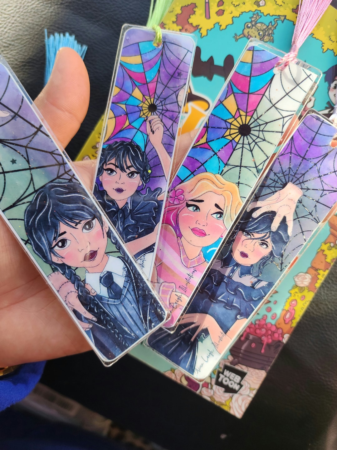 Personalized Bookmarked, Page Saver, Wednesday Theme Bookmark, Black ...