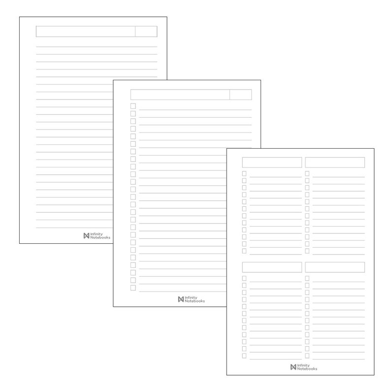 Additional Pages for Infinity Notebook Reusable Discbound Notebook ...