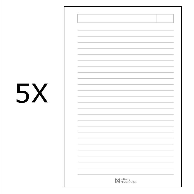 Additional Pages for Infinity Notebook - Reusable Discbound Notebook ...