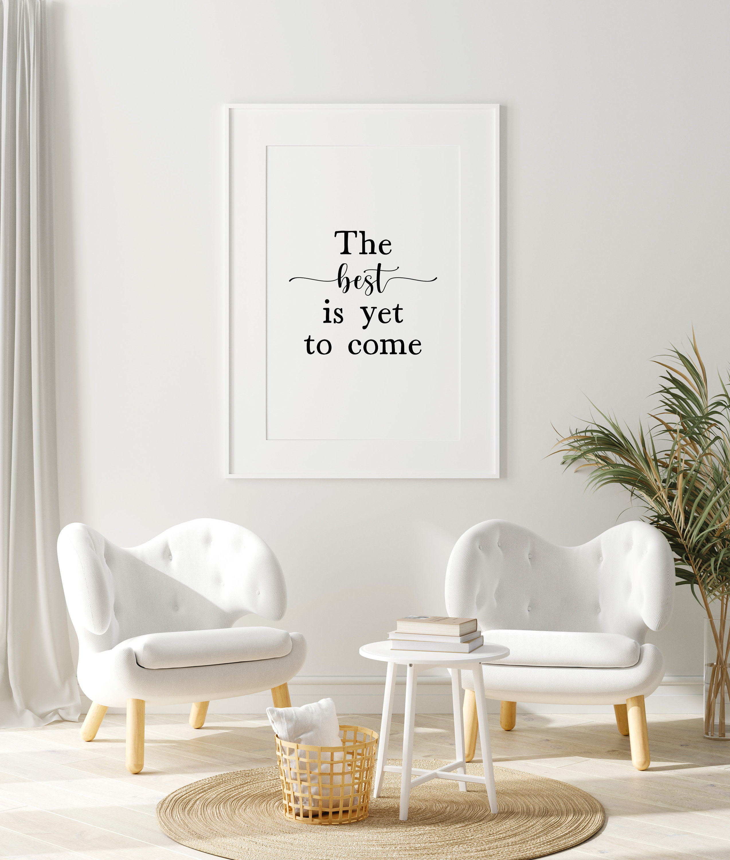 The Best is yet to Come Wall Art, Minimalist, Typography Print, Instant Download, Digital Print ...