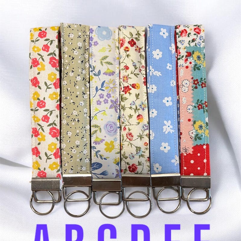 Fabric Keychains - Etsy