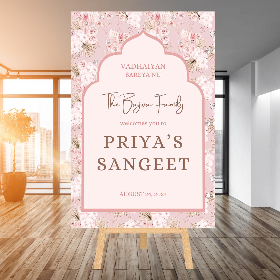 Welcome Sign | Mehndi Sign | Choora Sign | Sangeet Sign | Jago Sign ...