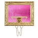Pink Alligator Leather Mini Basketball Hoop: Gold Chain Net & Rim - Etsy