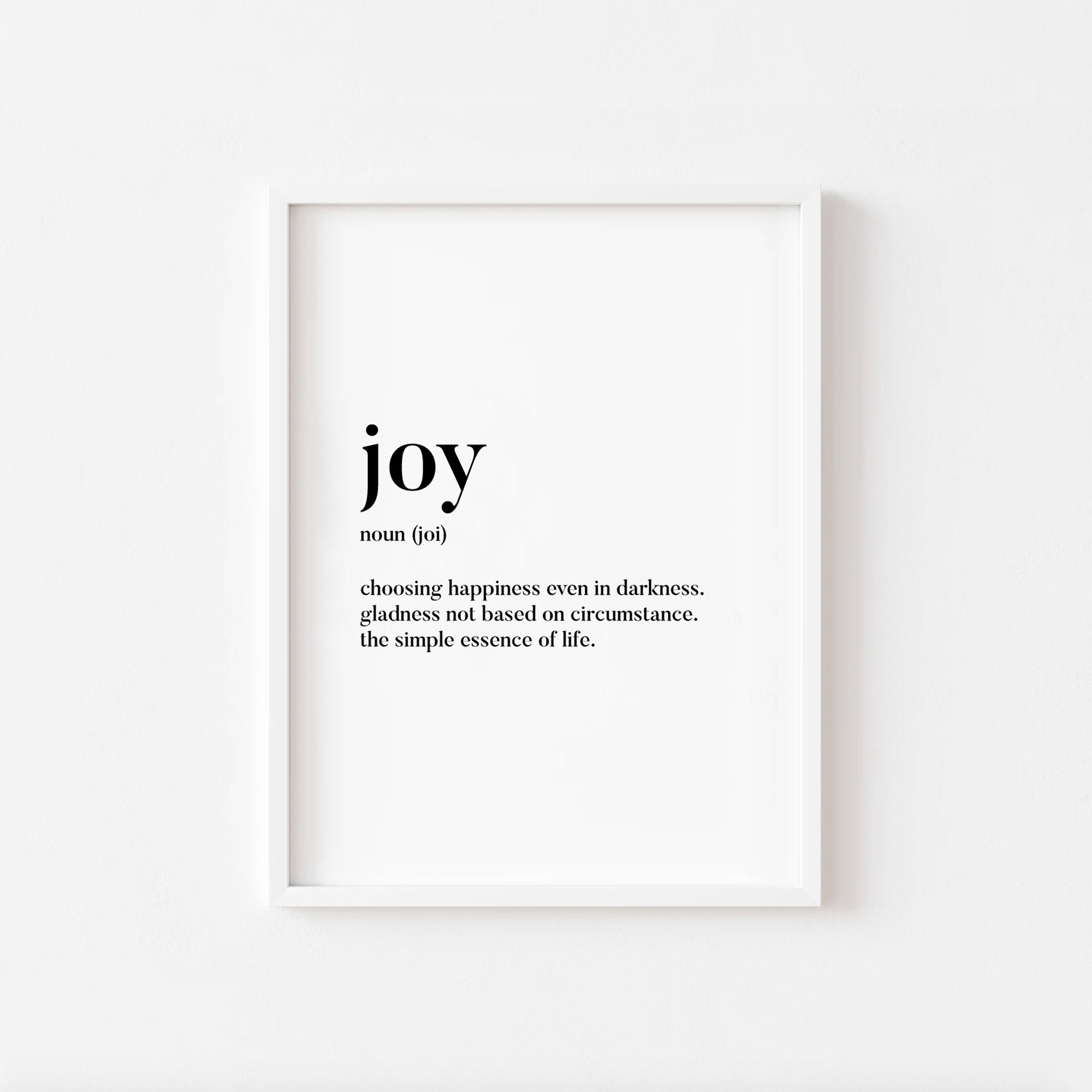 Joy Print, Joy Definition, Printable Wall Art, Inspirational Quotes ...