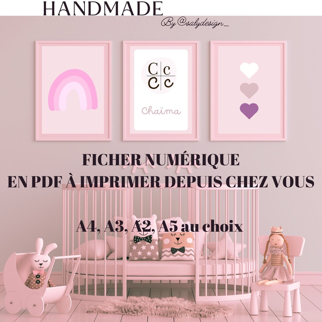 3 POSTERS IN PDF for Girls/boys Childrens Rooms - Etsy