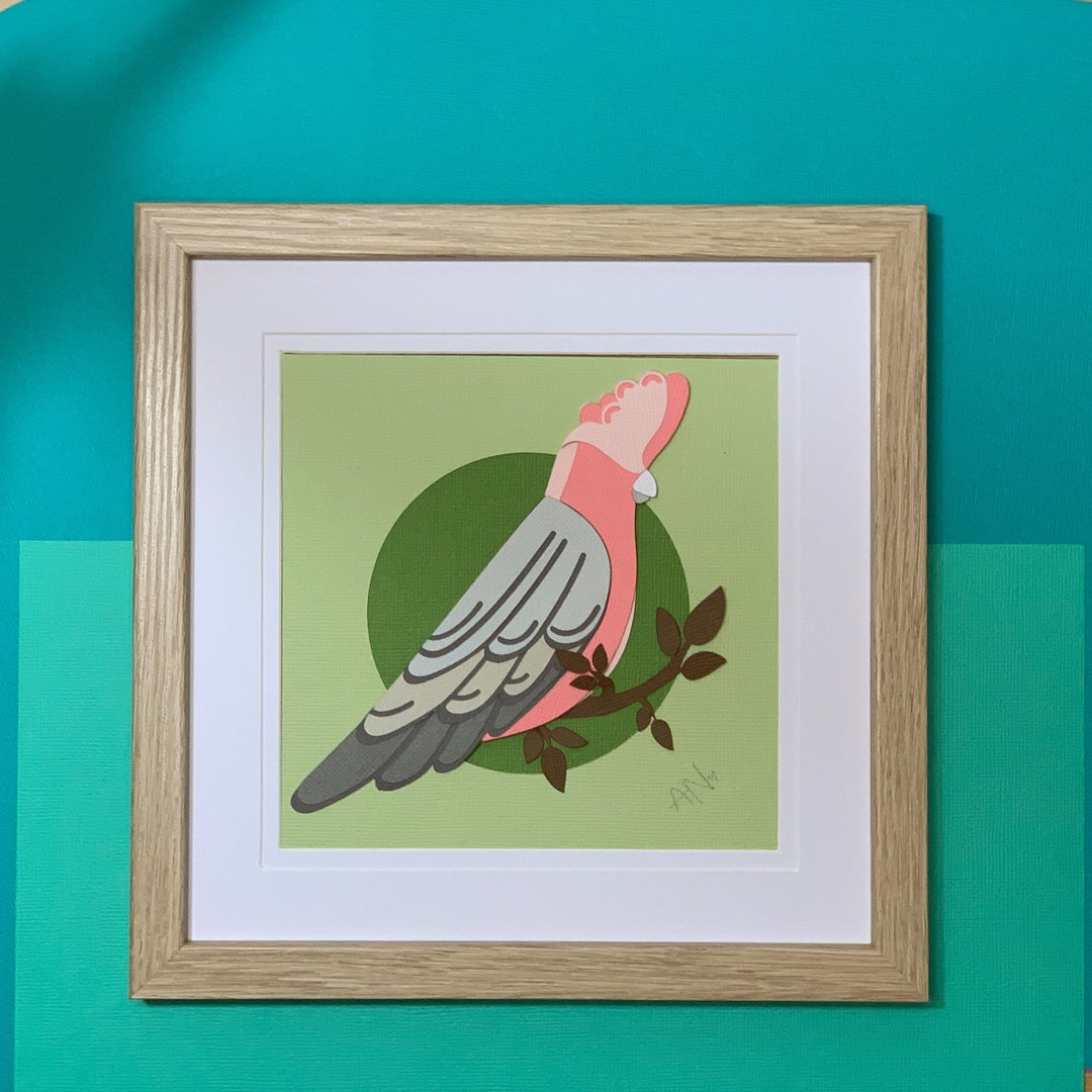 Paper Galah / Paper Art / Handmade / Australian Birds / Home Decor - Etsy