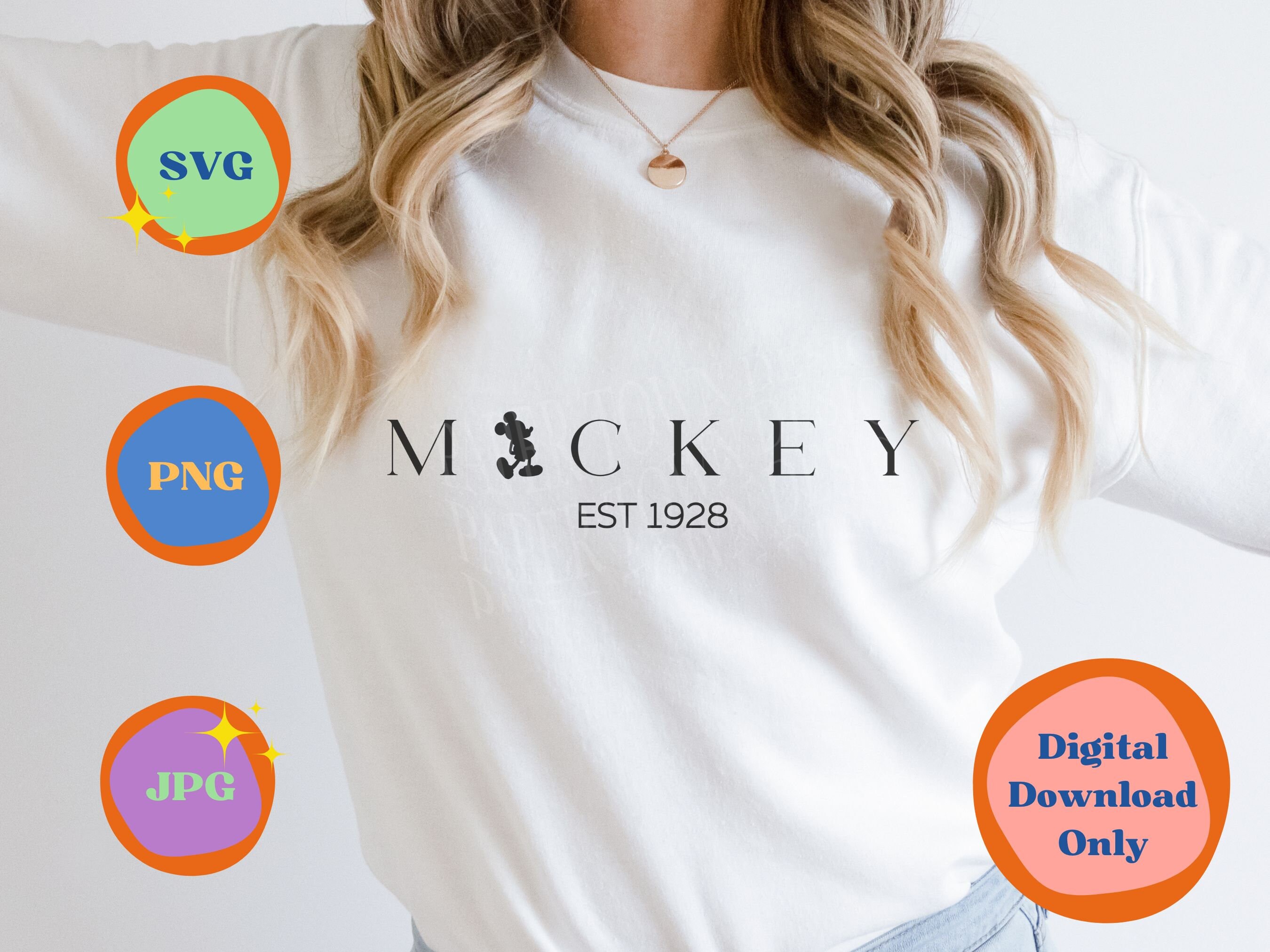 Mickey Name Silhouette SVG | PNG | JPG - Etsy