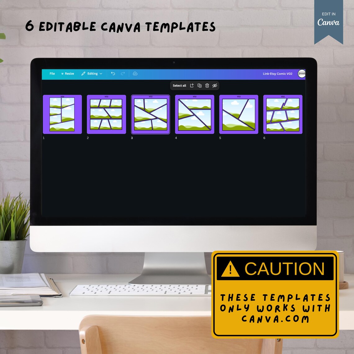 Comic Storyboard Template | Comic Strip | Drag and Drop Editable Canva ...